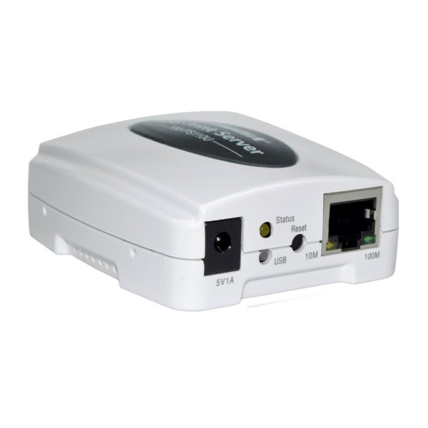 X-MEDIA 1-Port 10/100Mbps Fast Ethernet USB Port Print Server
